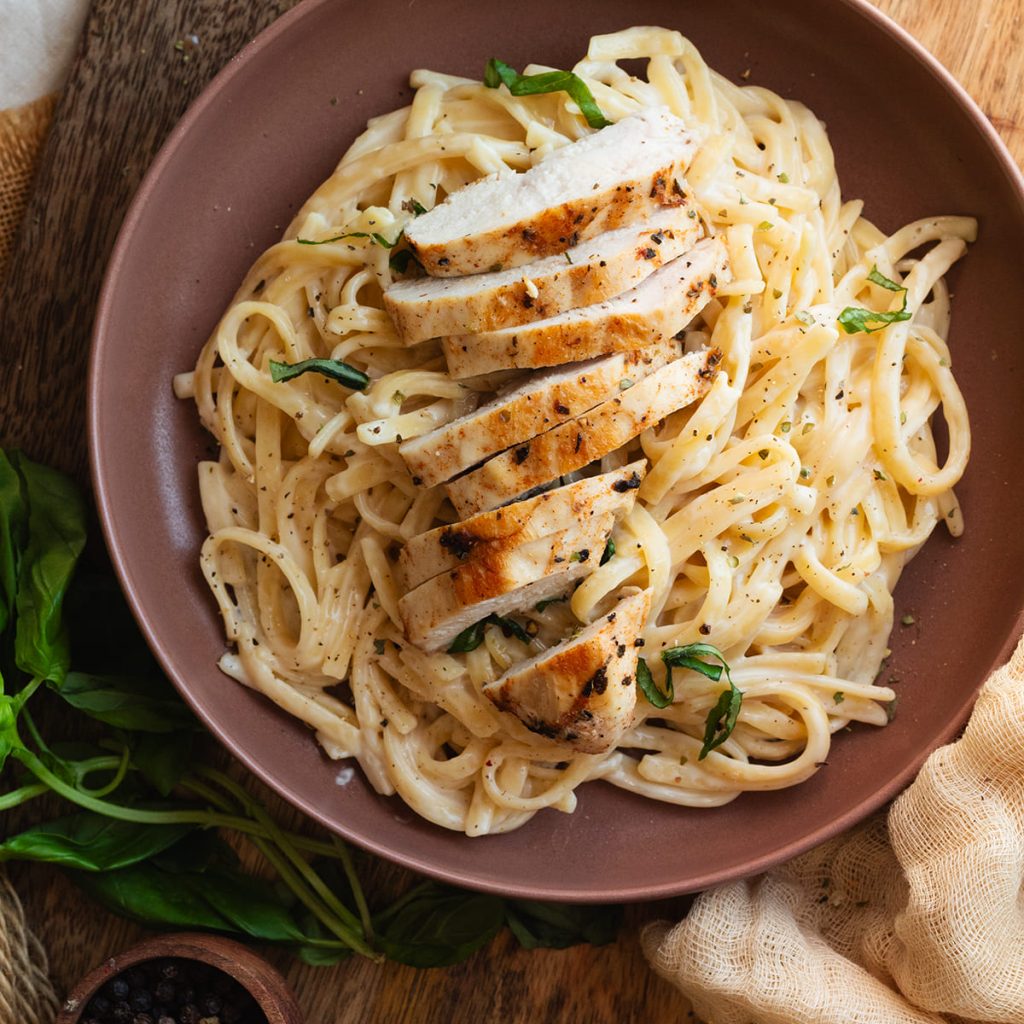 Receta de Pasta Alfredo con Pollo – LAMARILUNA